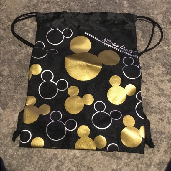 Disney | Bags | Disney Mickey Mouse Drawstring Backpack Bag Tote | Poshmark